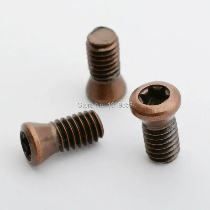 M3.5X10XD5.0 copper color carbide insert torx screws for Indexable CNC ...