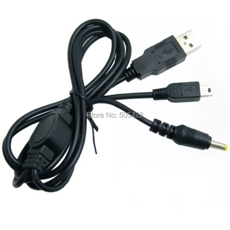 2 In 1 Usb Charger Charging Data Transfer Cable For Psp 2000 3000 To Pc ...