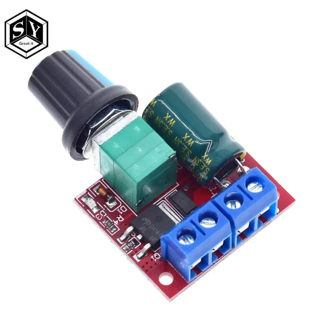 Dc 4.5v-35v 5a 20khz Led Pwm Dc Motor Controller Speed Control Dimming ...