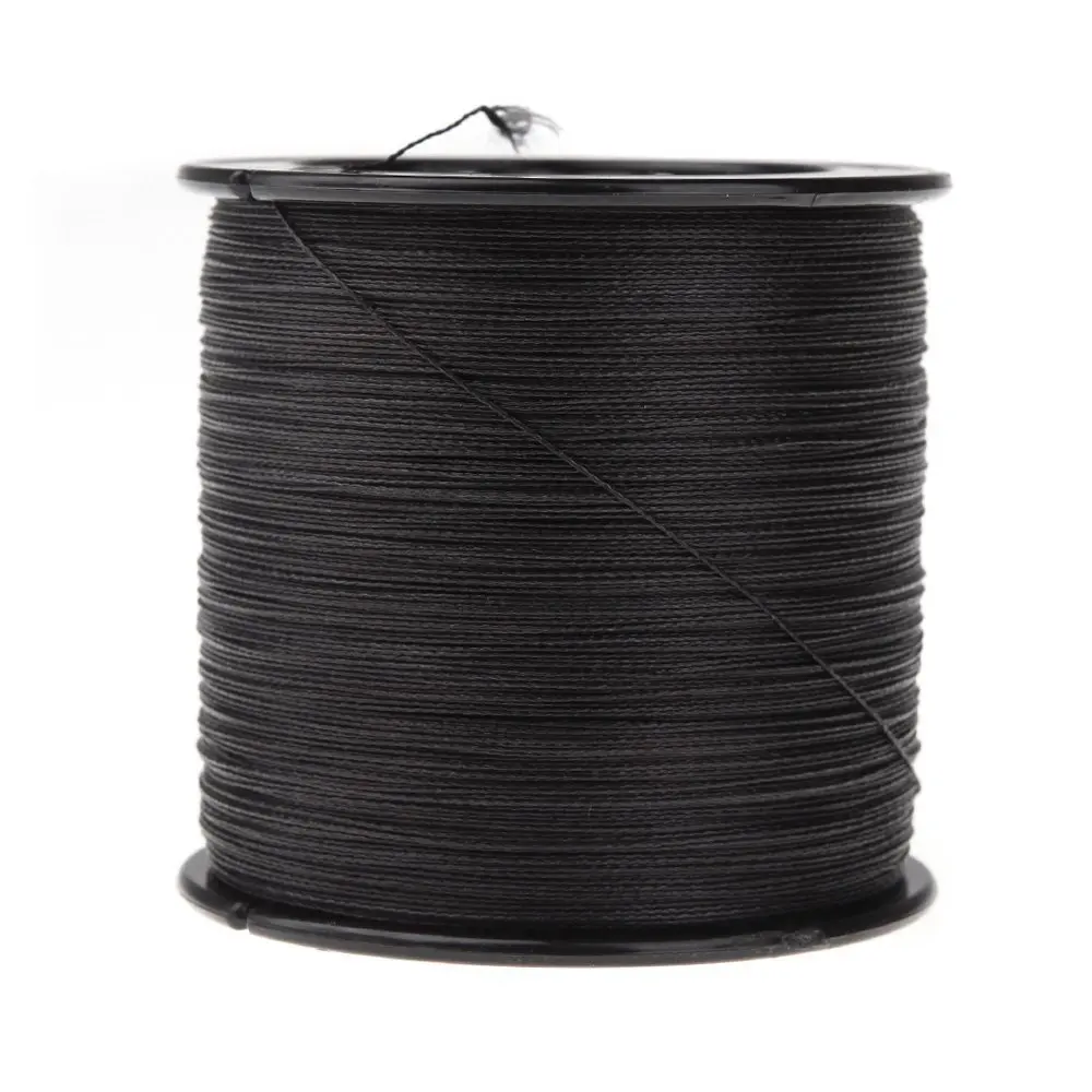 500 M 30 LB 0.26mm fishing line strength PE Braided 4 Strands black-in ...