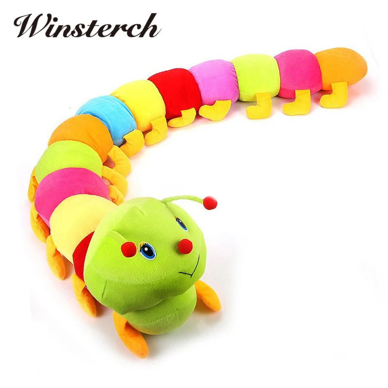 2018 Lovely Colorful Plush Insect Caterpillar Dolls Kids Toys Pillow ...