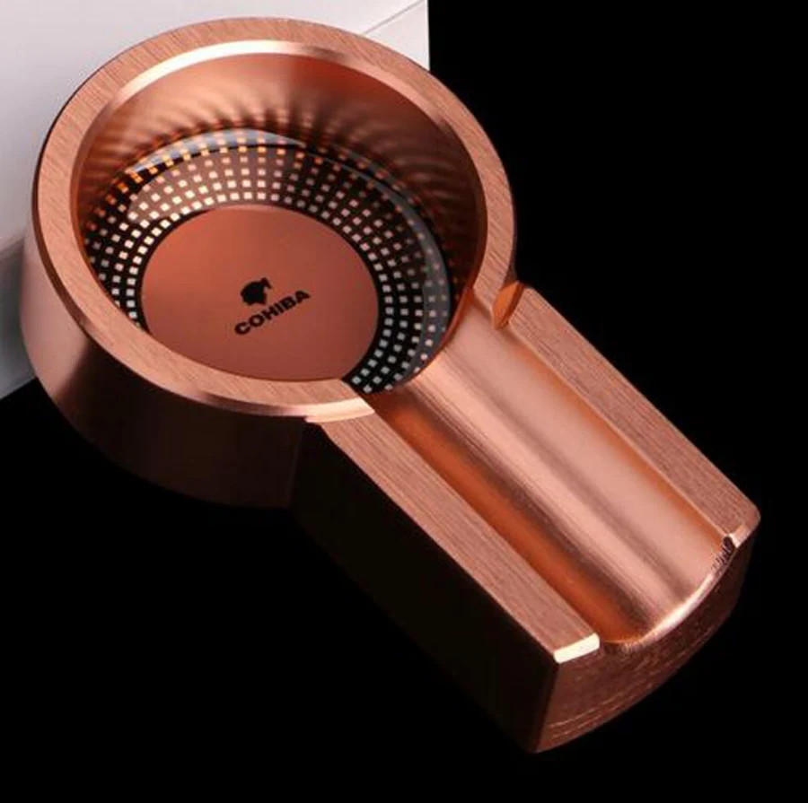 Ashtray Mini Smoking Ash Tray Small Titanium Alloy Metal Pocket Travel ...