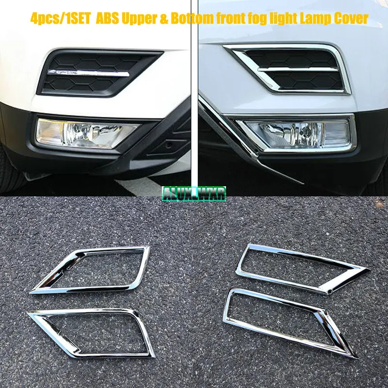 Upper & Bottom Front Fog Light Lamp Cover Trims Car Accessories 2017 ...