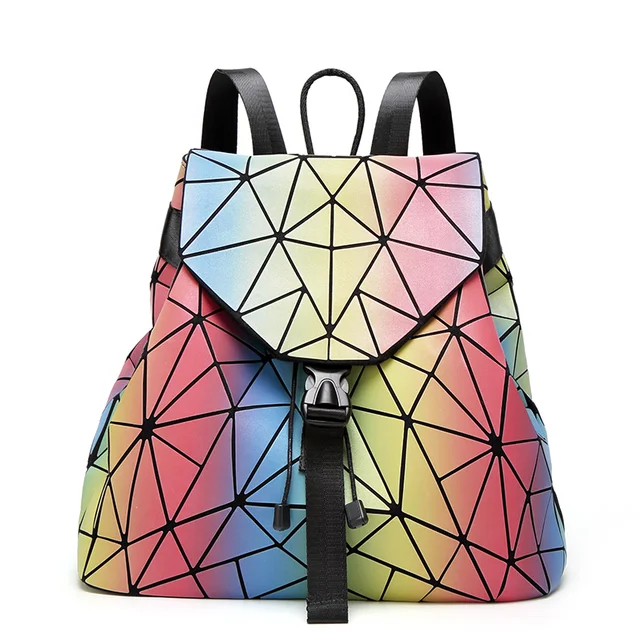 Rainbow Geometric Pattern Backpack - Queerks™