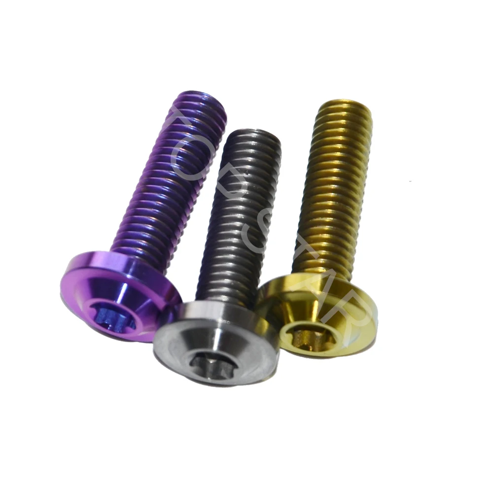 Titanium M8 Hex Bolts 4-Piece Titanium M8 Taper Head Screws – M8x20 To M8x40 Hex Bolts For Bike ...