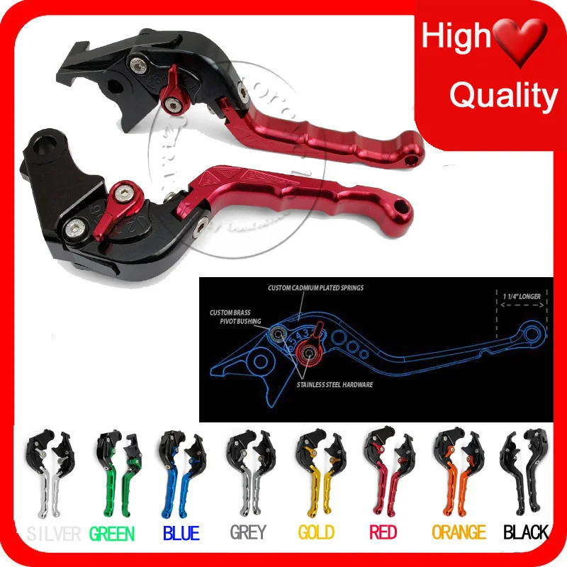 Short Adjustable Folding Brake Clutch Levers For Honda CB599 CB919 ...