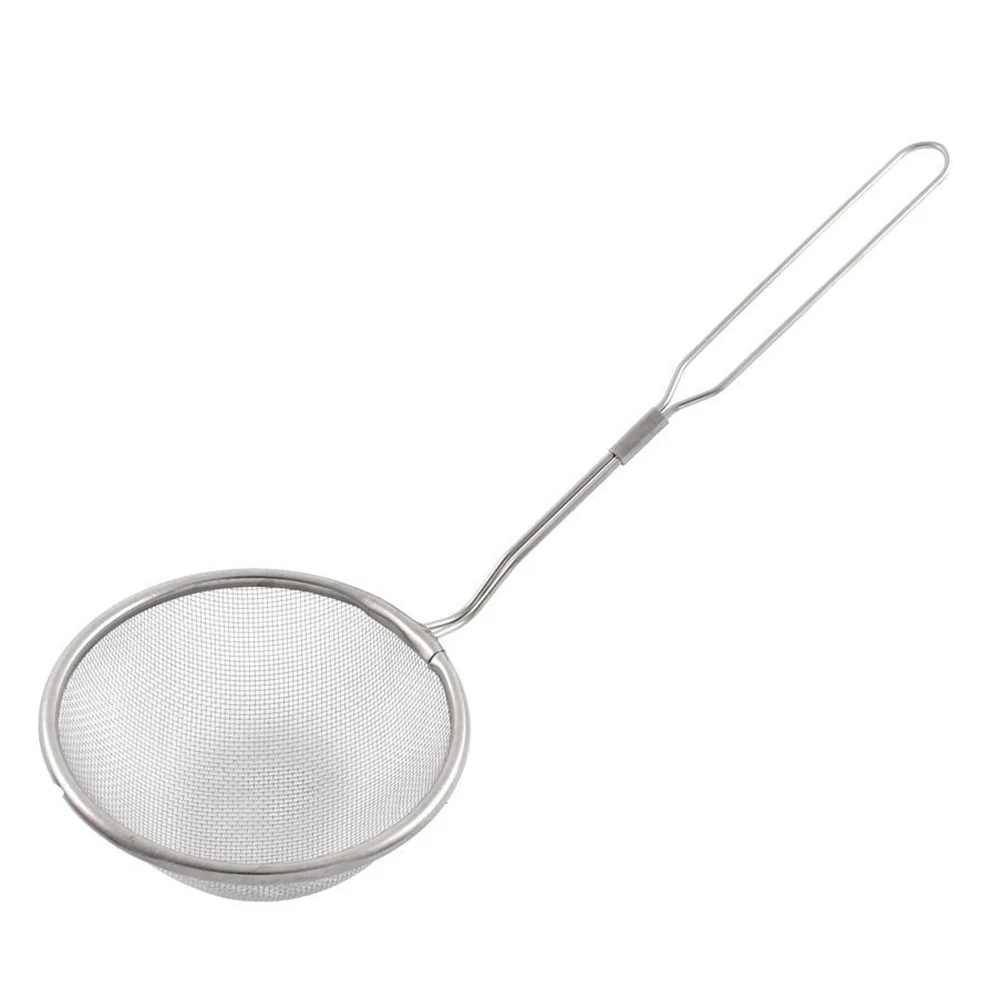 UESH 2 Pcs Sifter Sieve Oil Mesh Strainer 10cm Diameter Silver|mesh ...