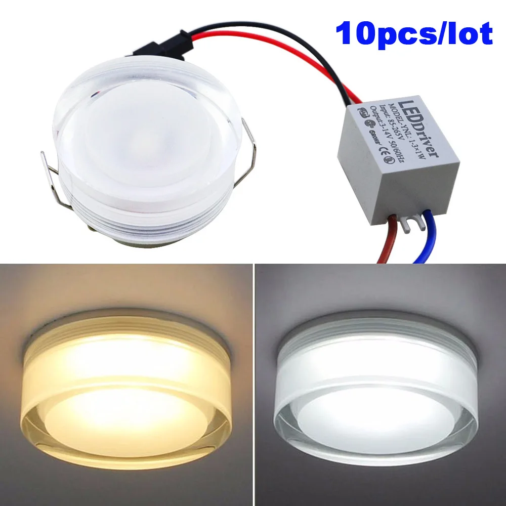 JIAWEN 10pcs/lot Mini LED Downlight Wall Spot light Acrylic Ceiling ...