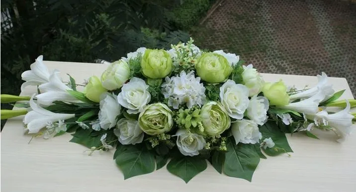 Topgrade artificial silk flower/conference table flower arrangement ...