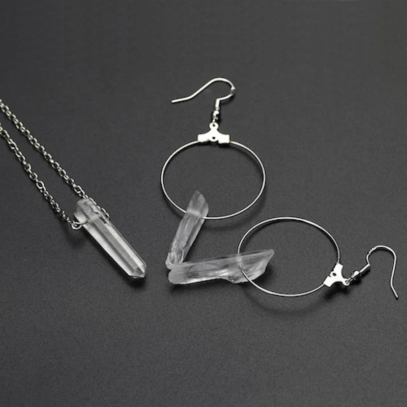 Boucles d'oreilles en cristal blanc pour femmes, boucles d'oreilles ...