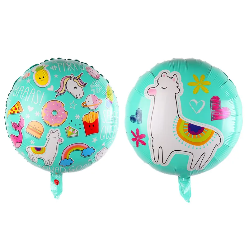 50pcs New Alpaca round balloons cartoon toys for children birthday ...