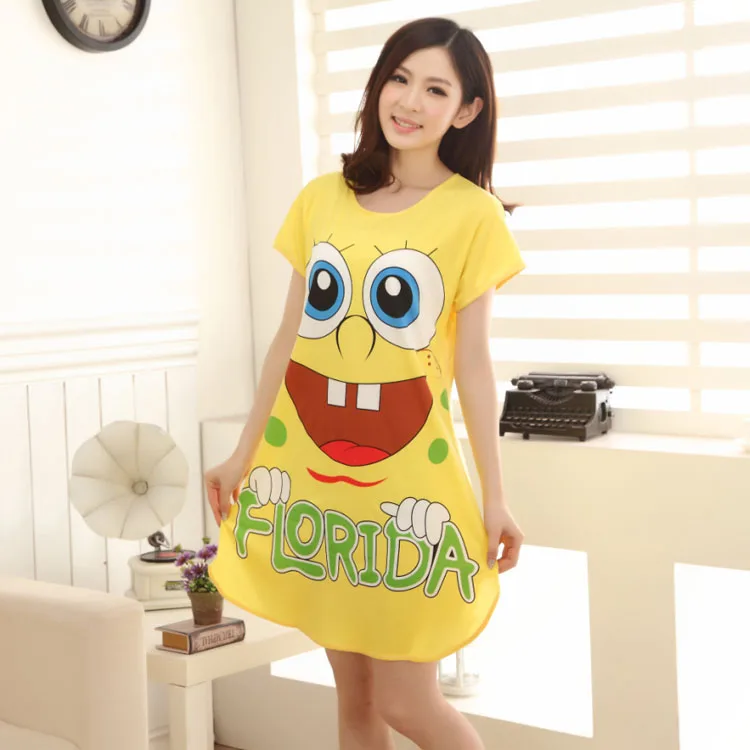 Pajamas women spongebob bob esponja sleep wear at night|wear winter ...