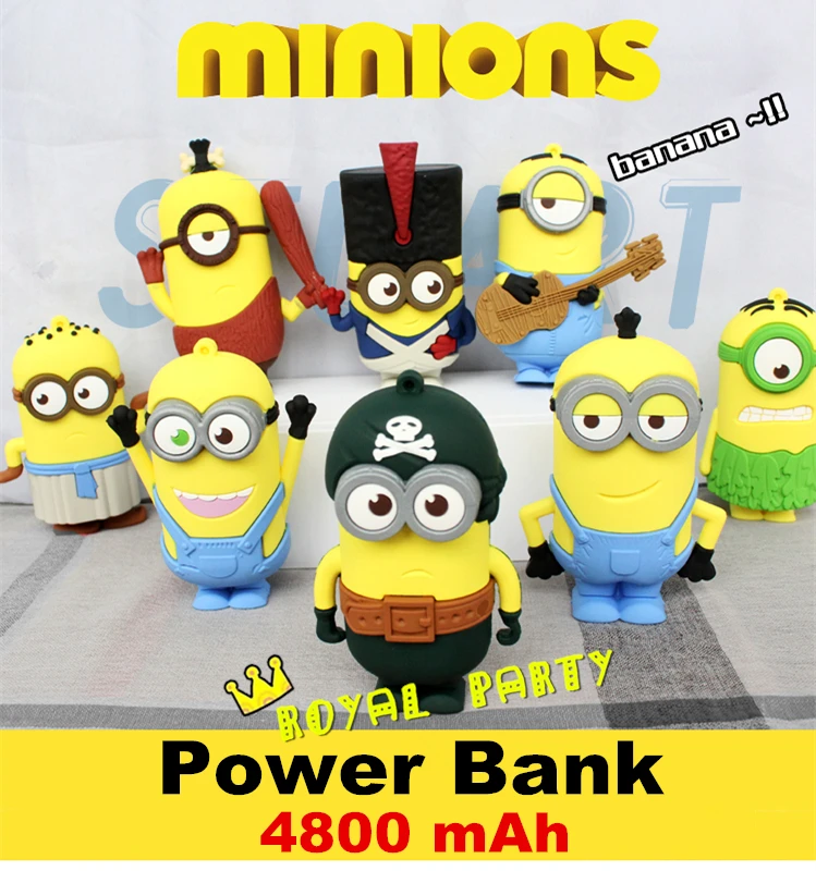 4800mah Despicable Me Minions Power Bank Powerbank Portable Battery ...