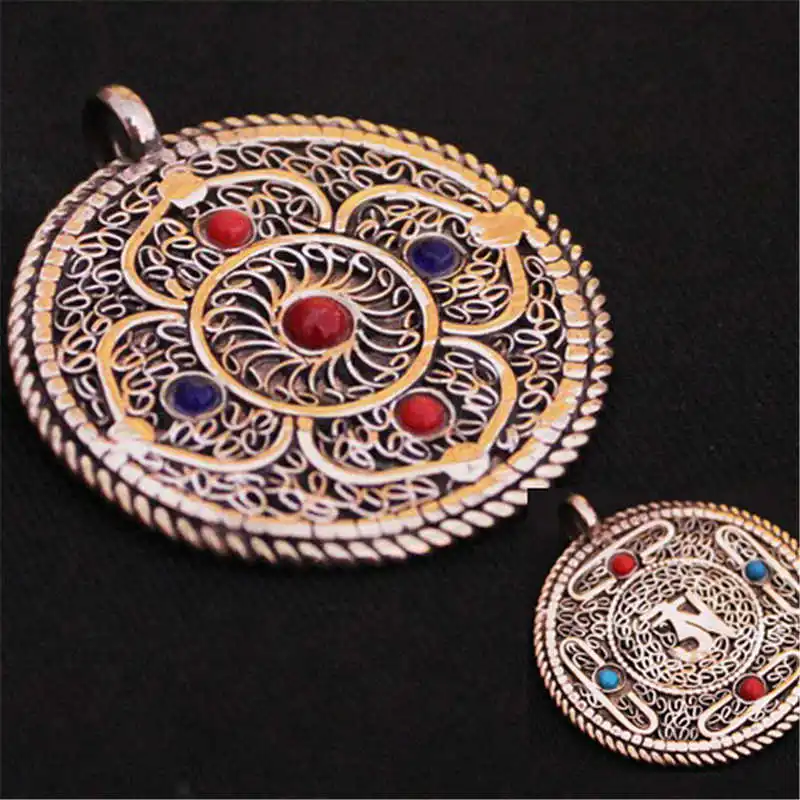 Colgantes de amuleto tibetano OM, joyería de mano de Nepal, Totems de ...