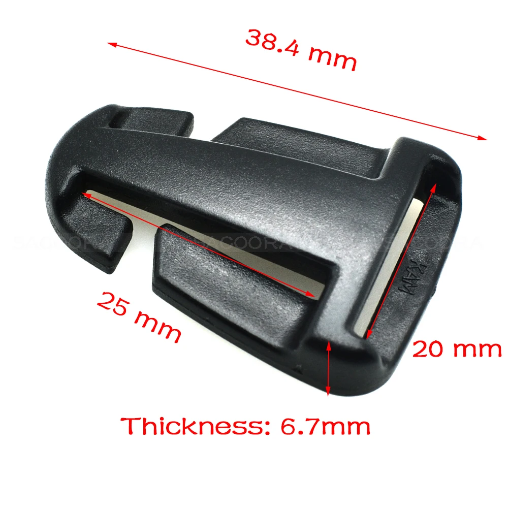 Webbing Size 20*25mm Buckle Black Pom Strap Buckle Plastic Adjustable ...