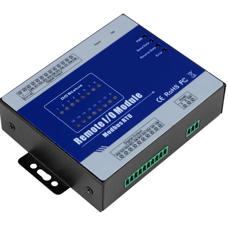 Modbus Rtu Remote Io Module Supports Pwm 16 Digital Output Sink Type High Precision Data