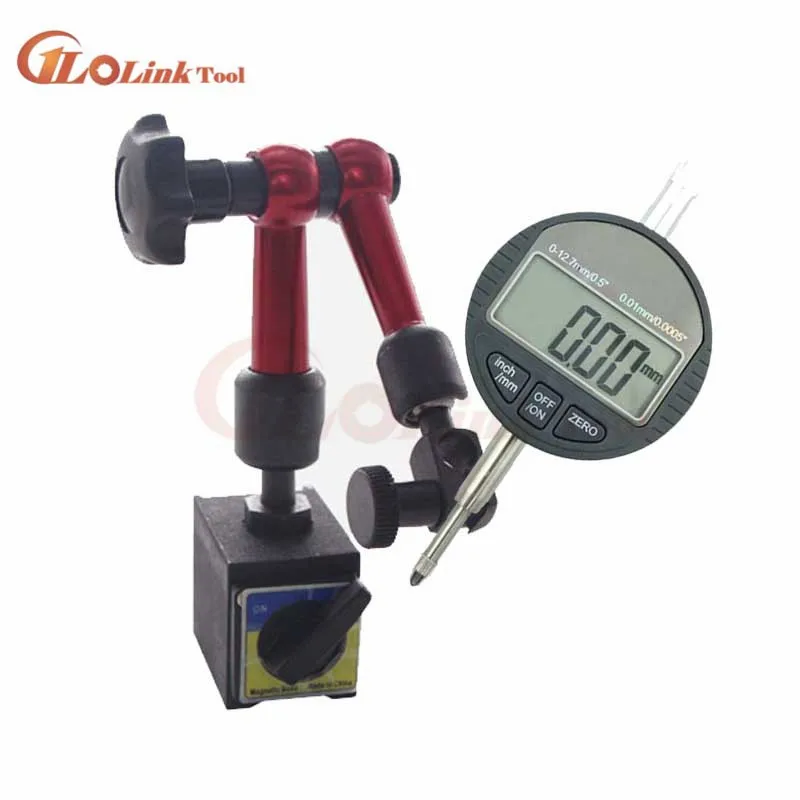 Digital Dial Indicator 0 12.7mm/0.5'' 0.01 With Mini Magnetic Base ...
