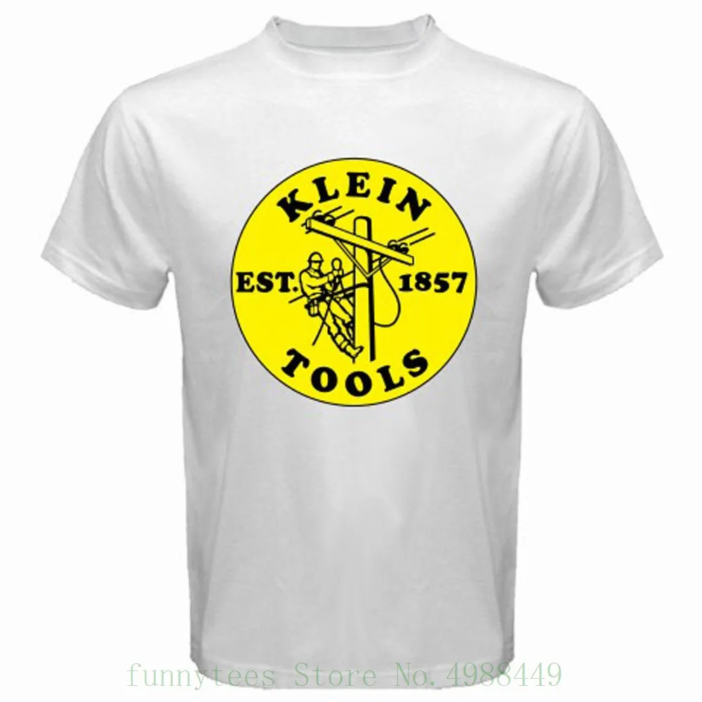New Klein Tools Power Hand Logo Men's White T Shirt Size S To 3xl ...