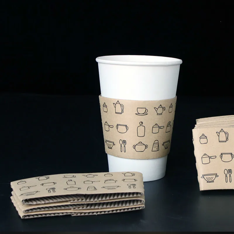 Paper Coffee Cup Sleeve Template