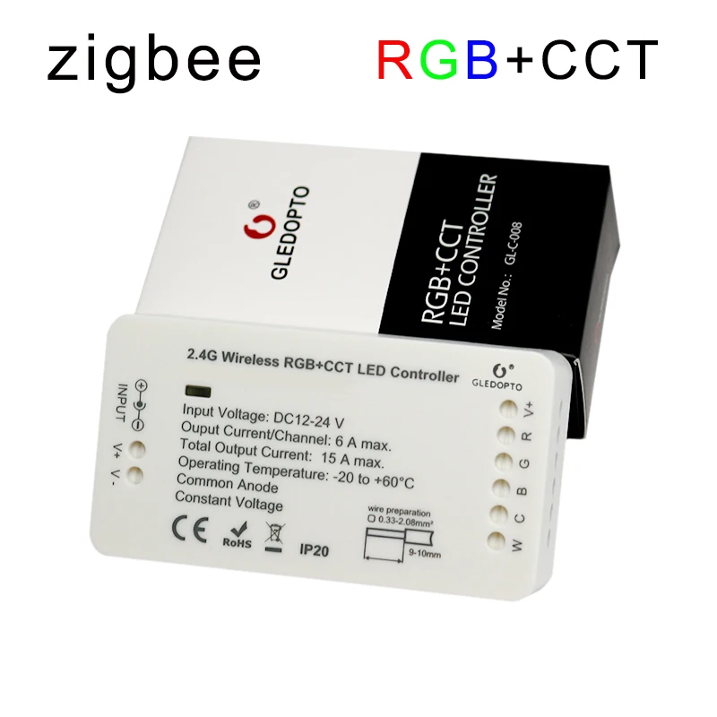 ZIGBEE led LED RGB / RGBW cct Controller 2.4G Wireless DC12 24V wifi ...