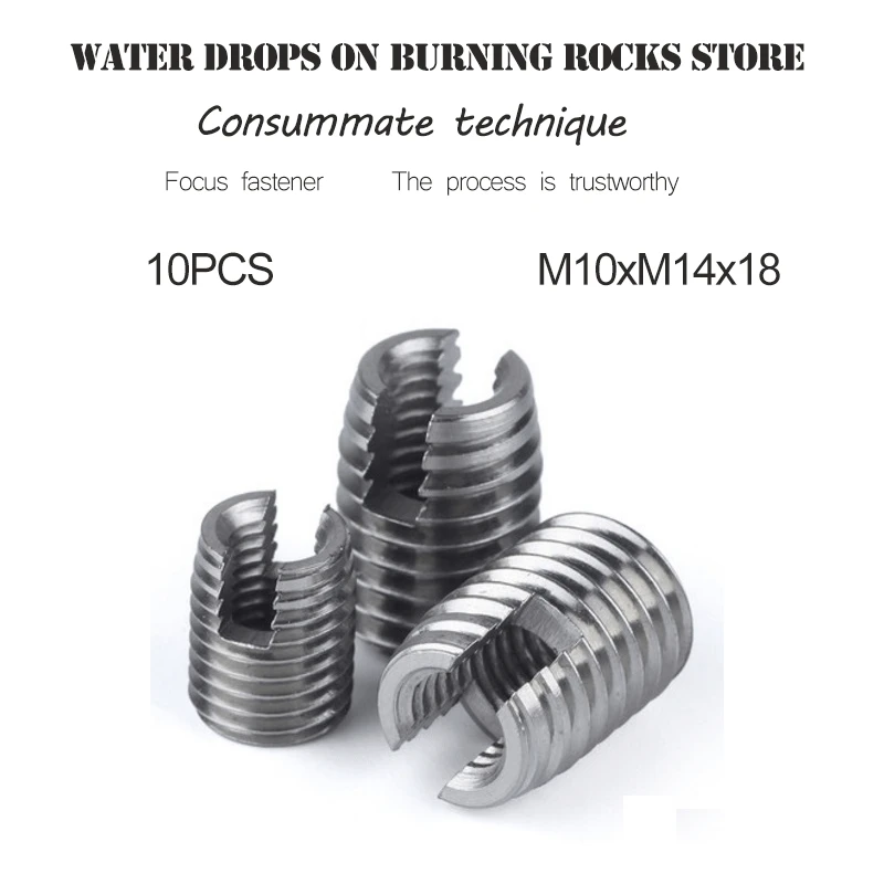 304 stainless steel 302 M10 self tapping sleeve, self tapping screw ...