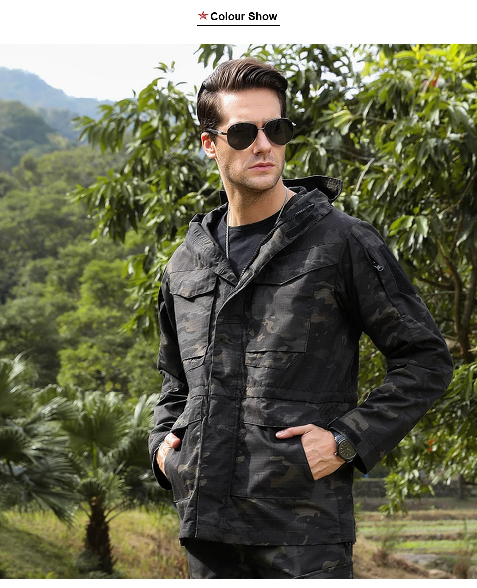 FreeArmy военная куртка мужская одежда водонепроницаемый плащ ...