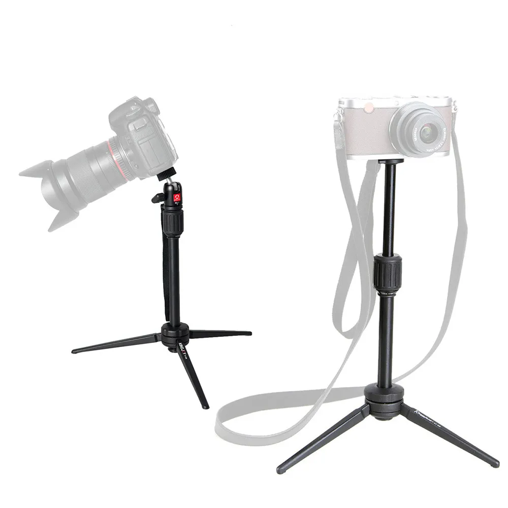 Kingjoy tripé portátil de alumínio, mini tripé de mesa KT 200 + BD 1 ...