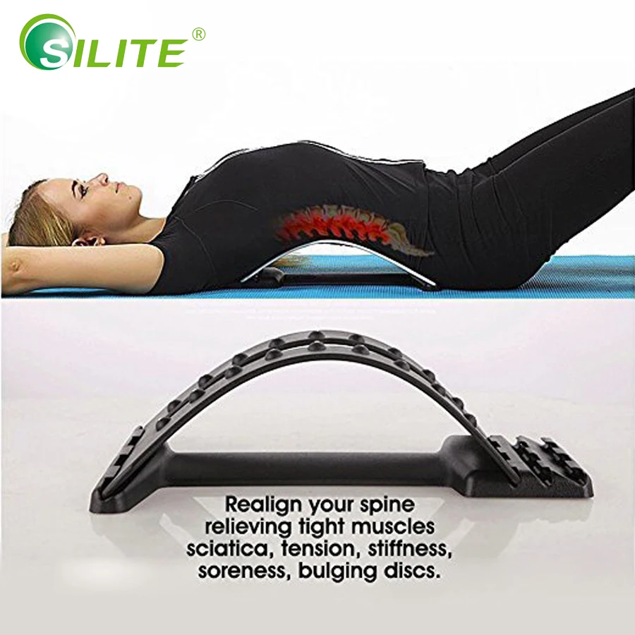SILITE Multifunctional Back Stretching Device Adjustable Waist Massage ...