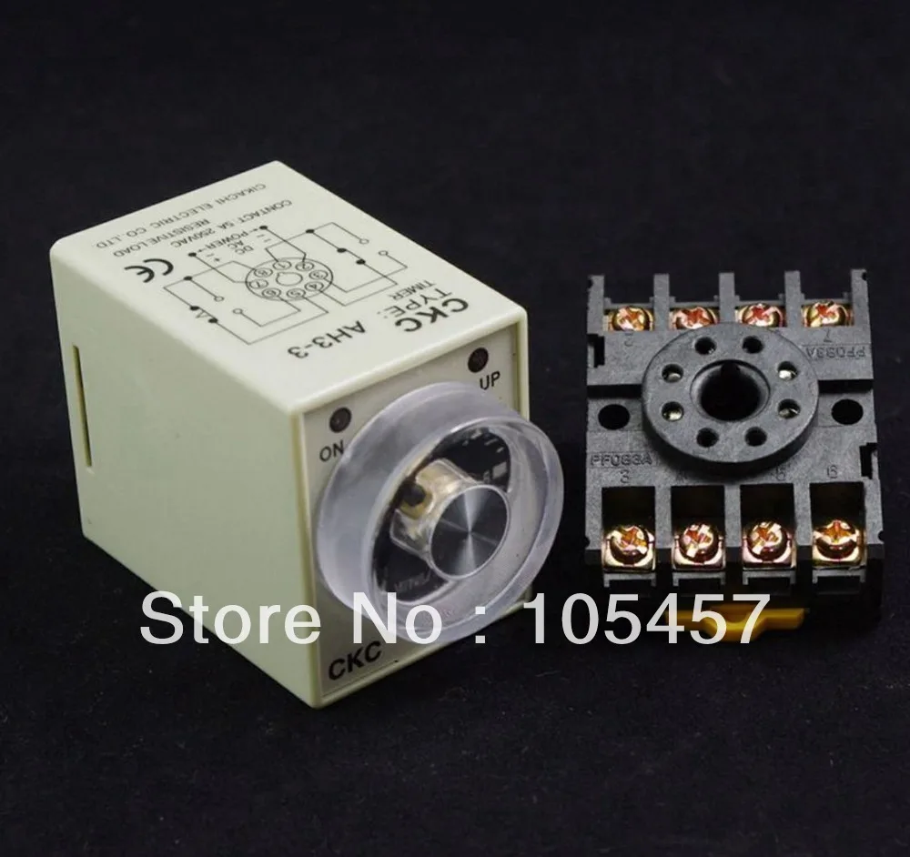 24VDC Power on delay timer time relay 0 60 second AH3 3|relay card ...