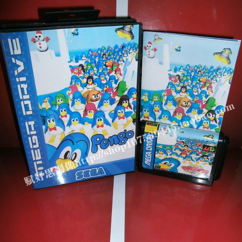 Sega-MD-game-Pengo-with-Box-and-Manual-for-16-bit-Sega-MD-game ...