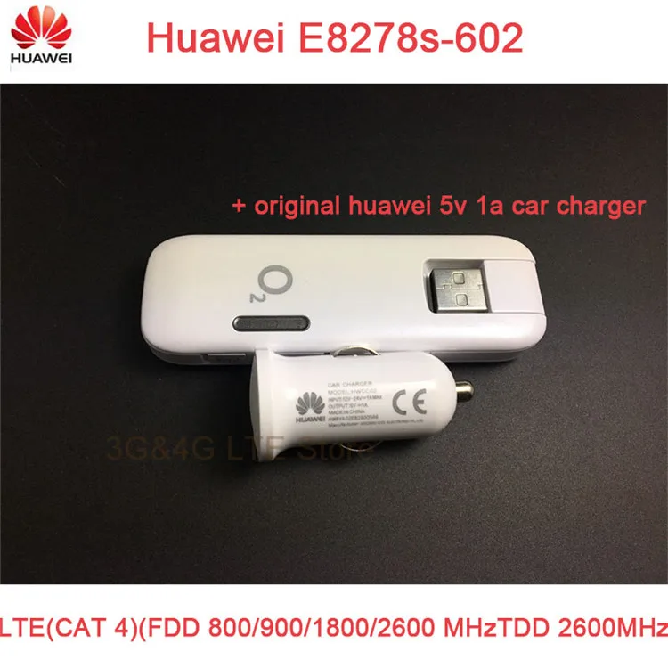 HUAWEI e8278s E8278s 602 com carregador de carro 150 Mbps modem LTE Cat4 Wi Fi Dongle 2015 nova ...