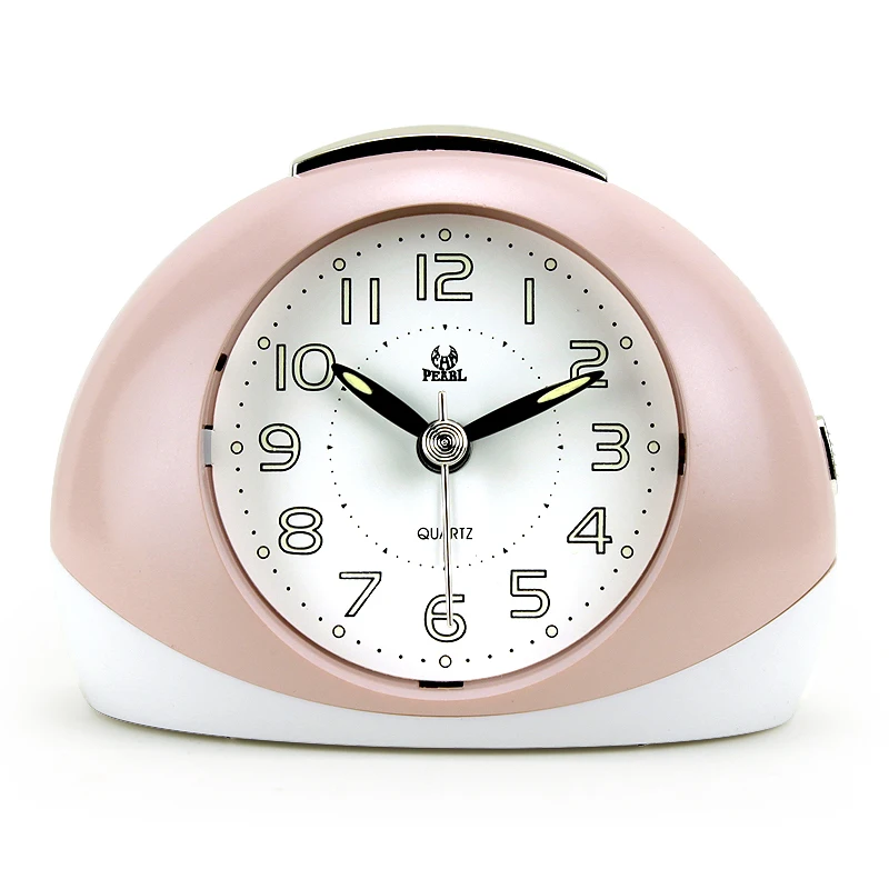 Newest Pearl Pudgy Sweep Alarm Clock Super Mute Mini Table Clock ...