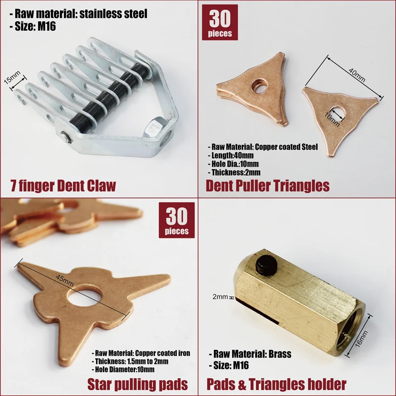 497pcs car body repair hand tools set dent puller kit car spotter ...