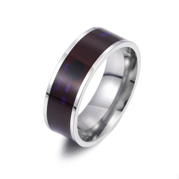 Fashion Men's Ring Magic Wear NFC Smart Ring Finger Digital Ring for ...