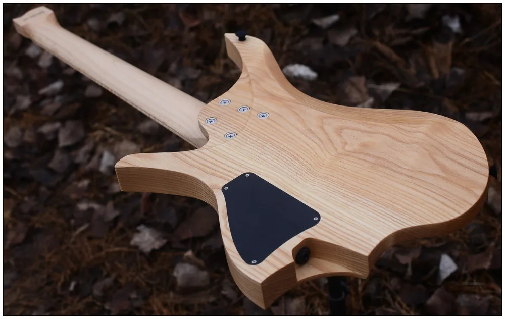 NK Headless 7 Strings Headless Electric Guitar Purple burst spalted ...