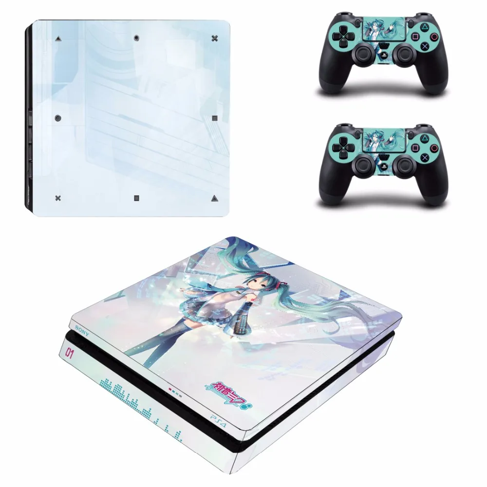 Hatsune Miku Tokisaki Kurumi Skin Sticker for PS4 Slim Console and ...