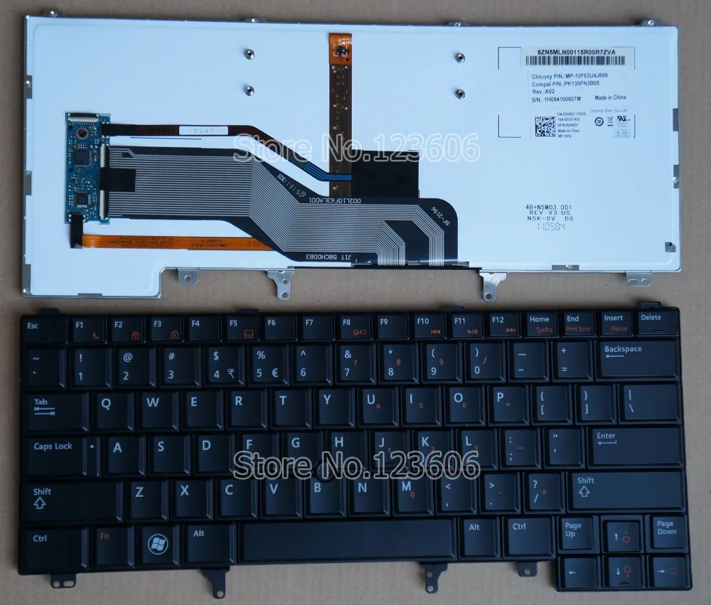 NEW Keyboard For DELL Latitude E6440 xt3 E6220 E6230 E6430 Laptop US ...