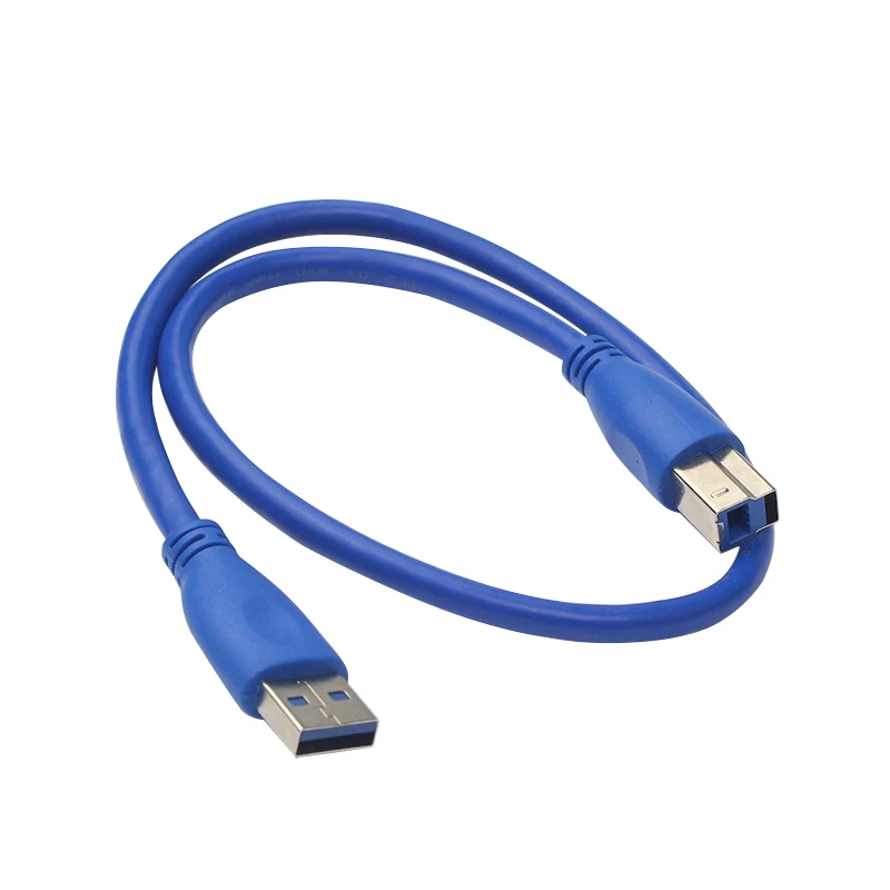 Wholesale USB 3.0 Print Printer Wire Blue Extension Cable Male to male ...