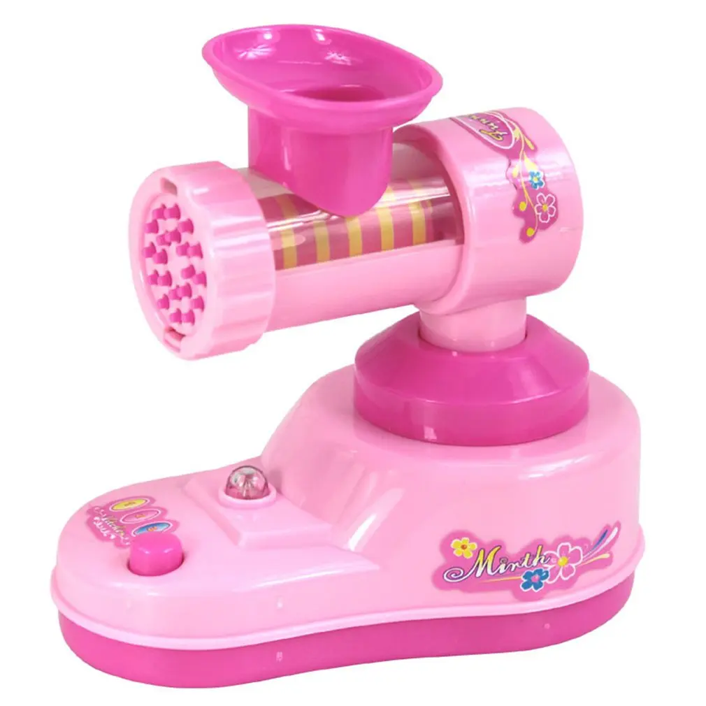 Battery Powered Role Pretend Play Kitchen Set Toys Mini Meat Grinder ...