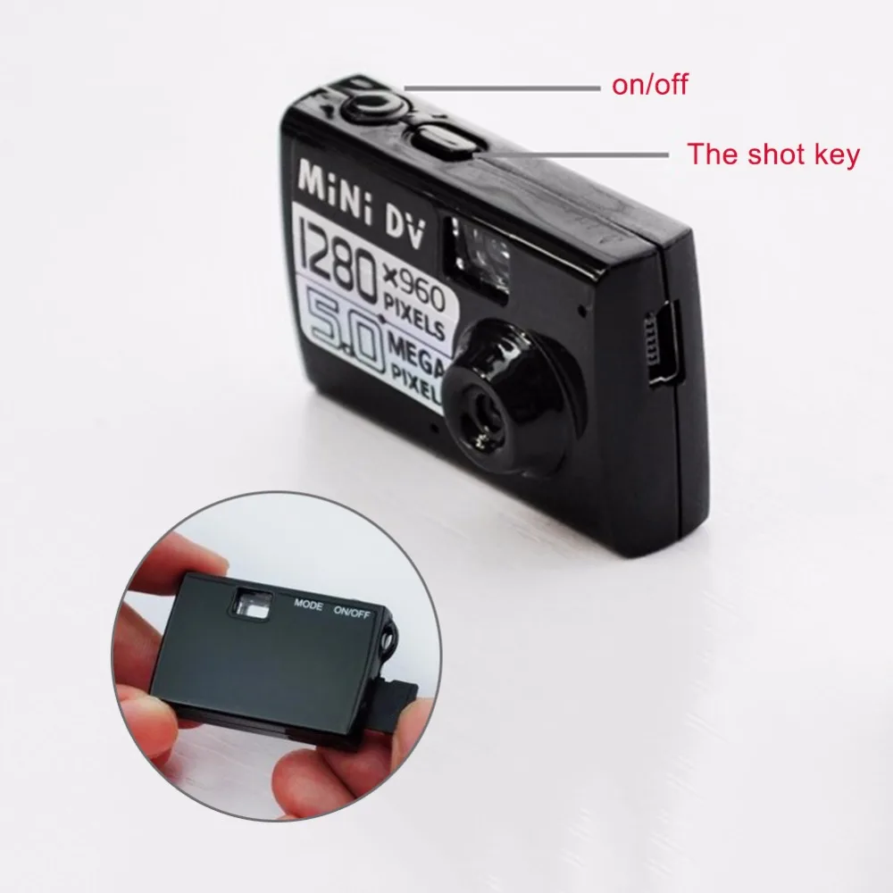 Горячая 5MP HD Micro маленький Портативный Камера 1280x960 Mini DV ...