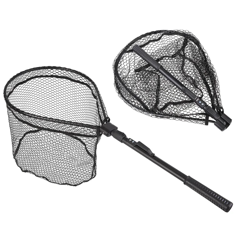 Aluminum Folding Fishing Net Portable Foldable Triangle Landing Net ...