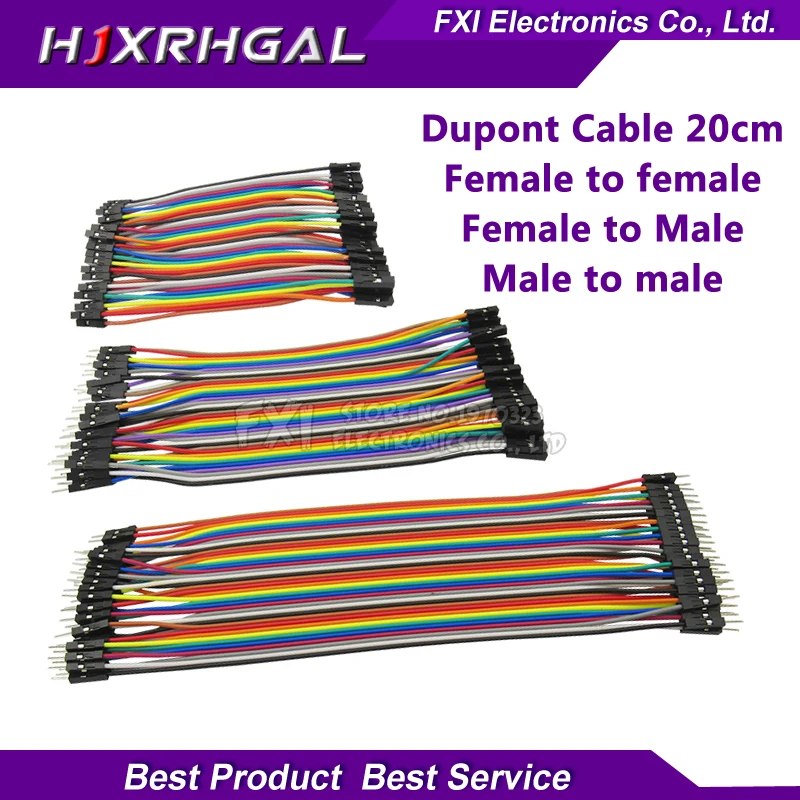 Dupont Line 120pcs 20cm Male to Male + Female to Male and Female to ...