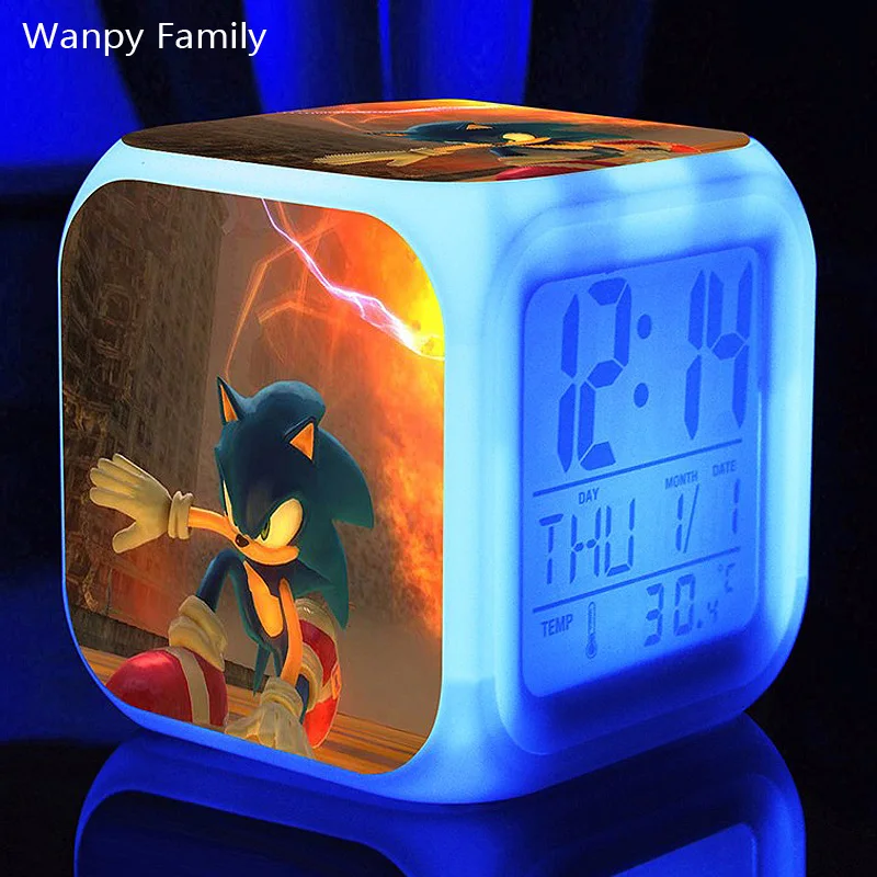 Aliexpress.com : Buy Sonic the Hedgehog Alarm Clocks,Glowing LED Color ...