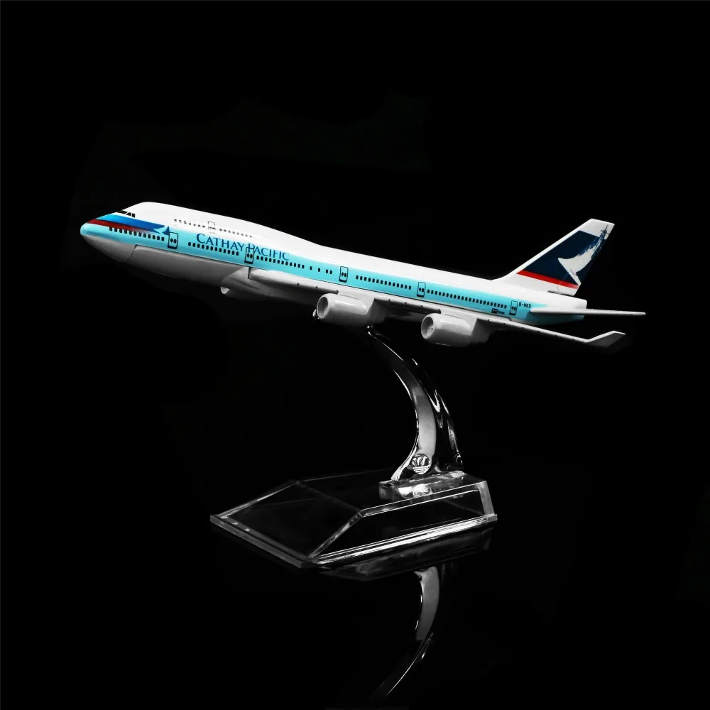 1:400 16cm HongKong Cathay Pacific Boeing 747 Metal Airplane Model ...