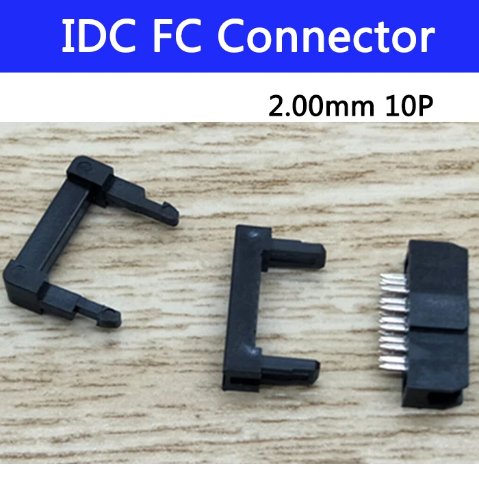 100pcs 2 00 Mm Idc Socket Female Fc 10p 10pin Rectangular Connector