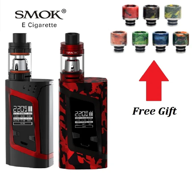 Original Smok Alien Kit with Vaper Alien 220W Box Mod & TFV8 Baby Tank ...