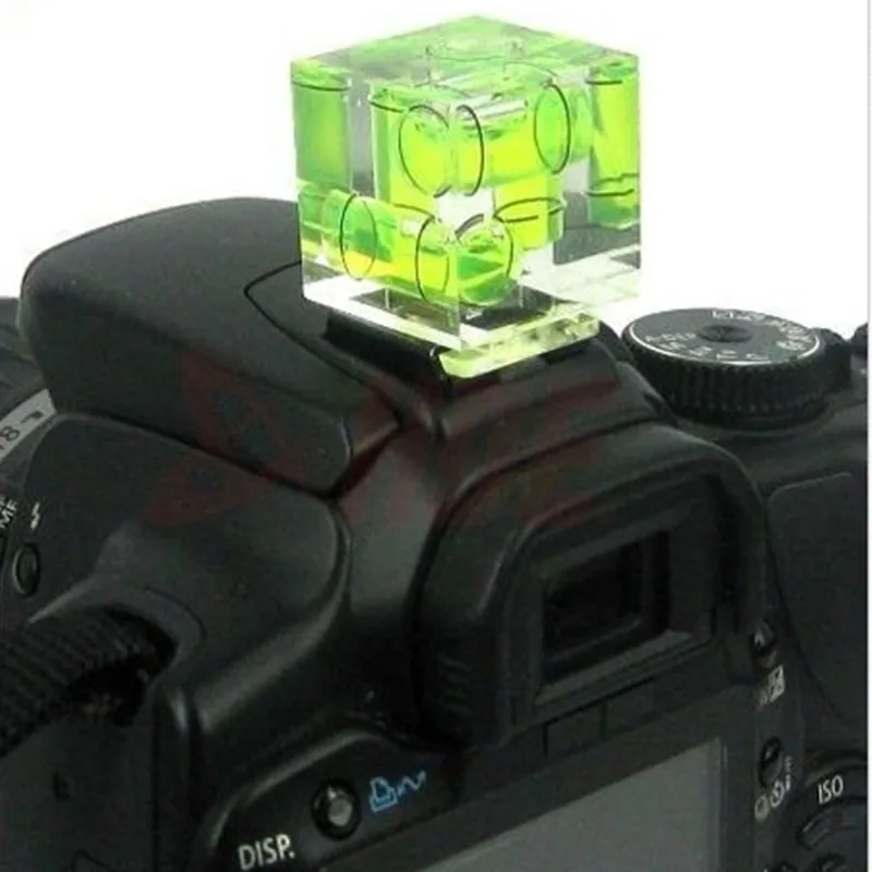 Camera Accessories Triple 3 Axis Bubble Spirit Level Hot Shoe Adapter ...