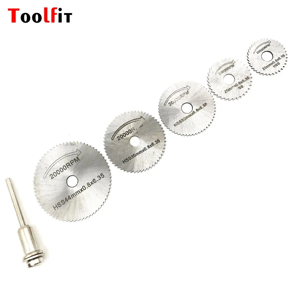 Dremel Cutting Disc Set 7-Piece HSS Circular Saw Blade Set For Drill ...