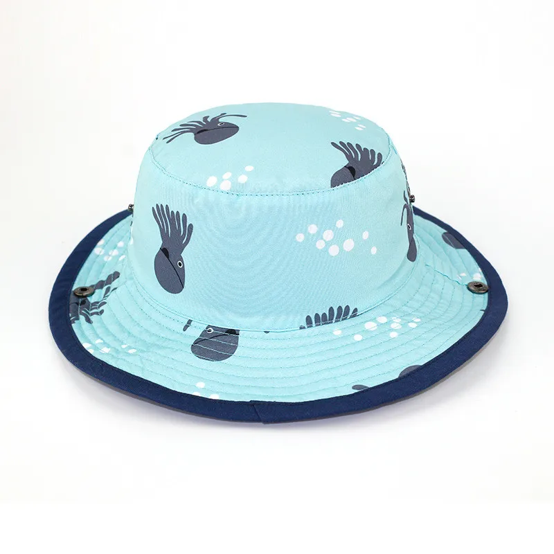 Baby Boy Bucket Hat Cartoon Octopus Print Baby Caps For Girls Boys Baby ...