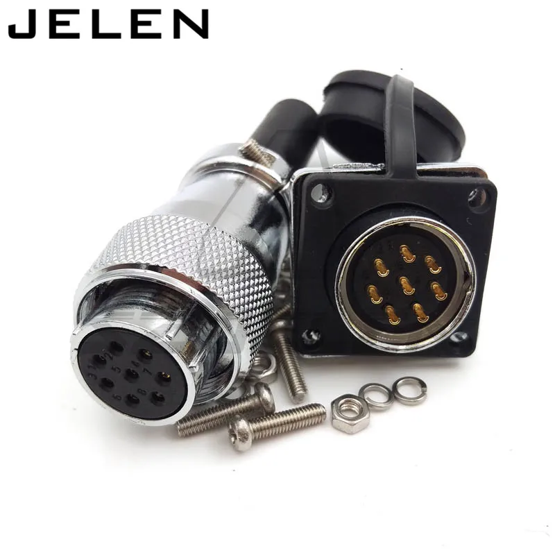 Ws20, Panel Mount Connector 8pin Plug Socket, Rated Current 25a ...